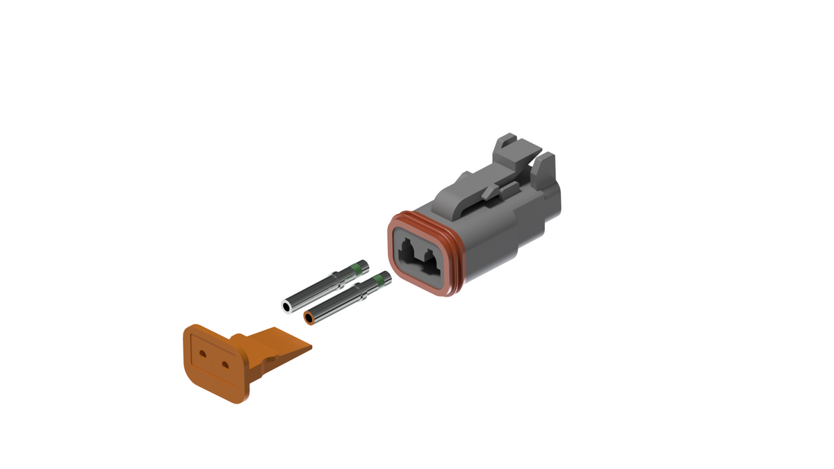 Connector Kit 2 Pin Plug – Moving Floor Parts
